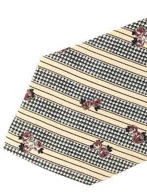 Dries Van Noten Silk Jacquard Tie With Floral Motifs - Multicolor