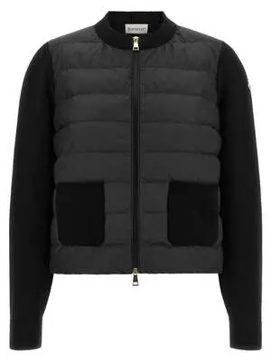 Moncler Padded Cardigan - Black