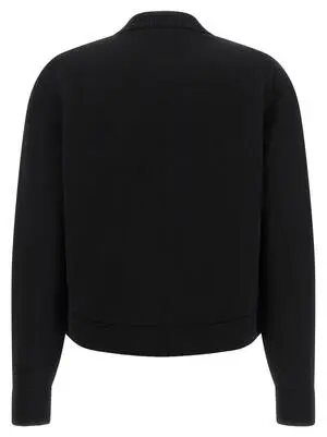 Moncler Padded Cardigan With Technical Fabric Front