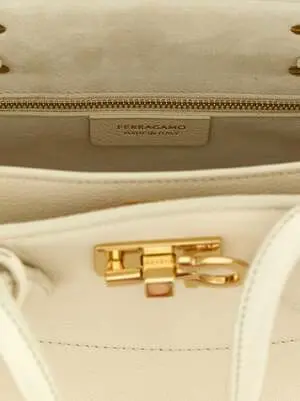 FERRAGAMO New Studio Soft Handbag - White