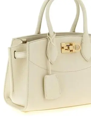 FERRAGAMO Studio Soft Handbag - White