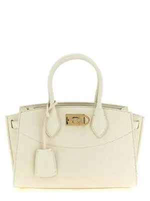 FERRAGAMO Studio Soft Handbag - White