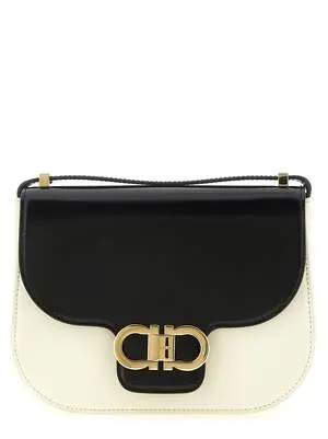 FERRAGAMO North-south Double Gancini Crossbody Bag - Multicolor