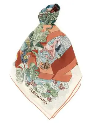 FERRAGAMO Ferragamo Women 'Jungle Party' Scarf Multicolor