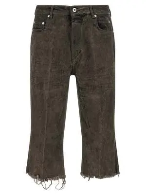 Rick Owens Bolan Cutoffs' Bermuda Shorts - Gray