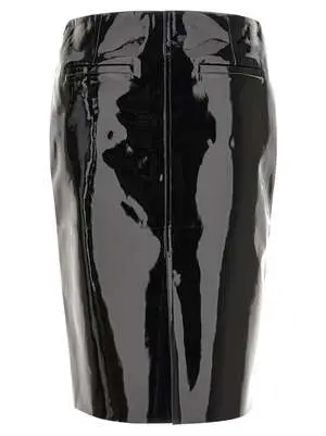 FERRAGAMO Patent Leather Pencil Skirt