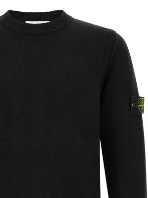 Stone Island 5100072 Crew Neck Sweater - Black