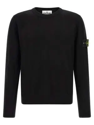 Stone Island Badge Sweater - Black