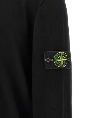 Stone Island Badge Sweater - Black