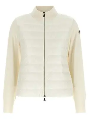 Moncler Padded Cardigan - White