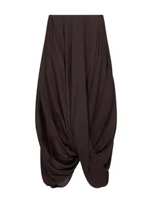 TOTEME Walnut Jersey Asymmetric Cocoon Skirt - Multicolor