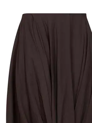 TOTEME Walnut Jersey Asymmetric Cocoon Skirt