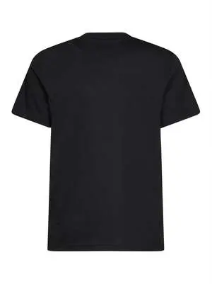 Moncler Black Cotton Jersey T-shirt With Logo