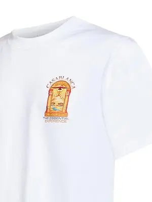 Casablanca White Jersey Hermons Mirage Arch Printed T-shirt - Multicolor