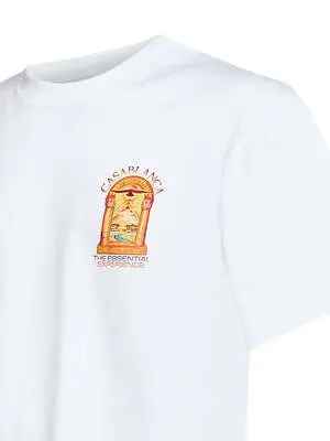 Casablanca White Jersey Hermons Mirage Arch Printed T-shirt - Multicolor