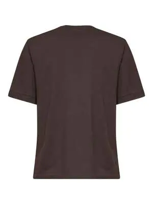 Jacquemus Dark Brown Cotton Piqué The Montaigne T-shirt