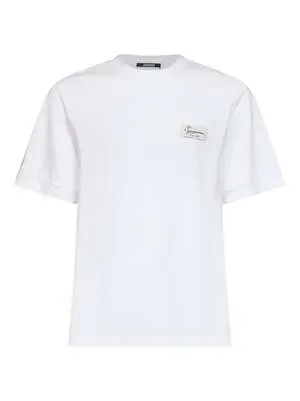 Jacquemus White Cotton Piqué The Montaigne T-shirt - Multicolor