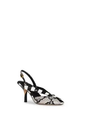 Jacquemus Black And White The Poisson Slingback Sandals