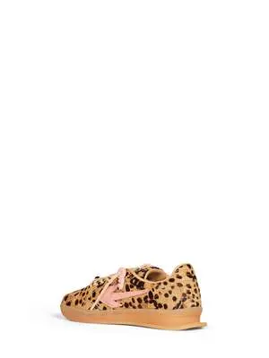 Off-White Beige Printed Calf Hair End Of Play Sneakers - Multicolor