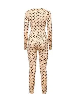 MARINE SERRE Beige 'monogram' Tracksuit - Multicolor
