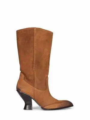 DIESEL® Brown Suede D-luffy-75-tube Boots