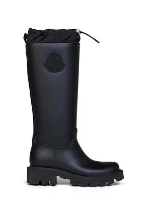 Moncler Black Kickstream High Rain Boots