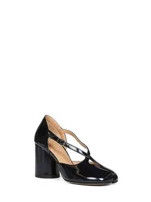 MAISON MARGIELA Black Glossy Leather Tabi Pumps