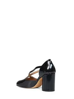 MAISON MARGIELA Black Glossy Leather Tabi Pumps