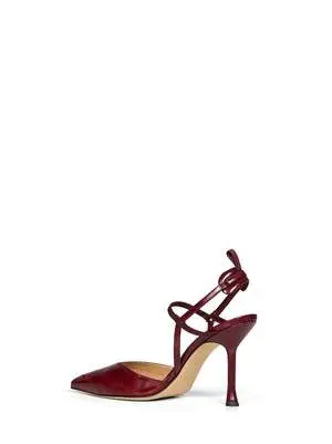 Fendi Wine And Burgundy Very Colibrì Slingback Pumps - Multicolor