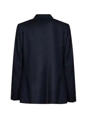 Dolce & Gabbana Blue Stretch Wool Martini Light Double-breasted Jacket