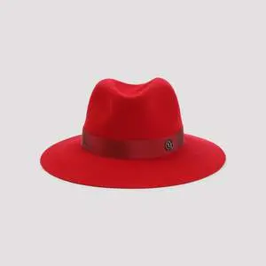 MAISON MICHEL Henrietta Felt Hat With Wet Ribbon Detail - Red
