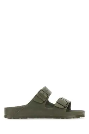 BIRKENSTOCK Rubber Arizona Slippers - Green