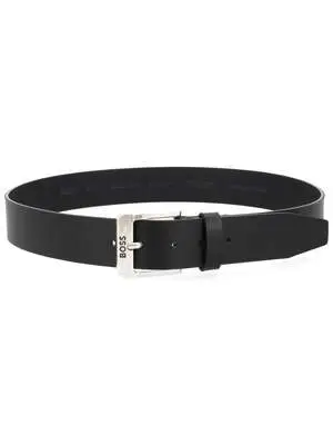 BOSS 4 Cm Leather Belt - Black