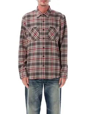 Filson Plaid Button-up Shirt With Chest Pockets - Grey Check