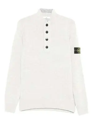 Stone Island Full Rib Cotton Bouclé Hooded Zip-up Jumper