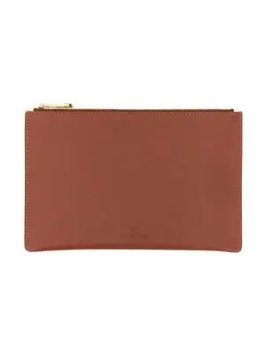 Il Bisonte Leather Zip Closure Case - Bordeaux