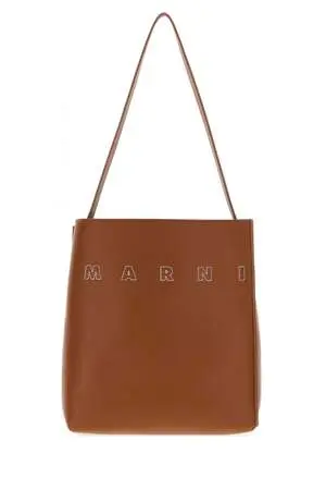 Marni Leather Shopping Handbag