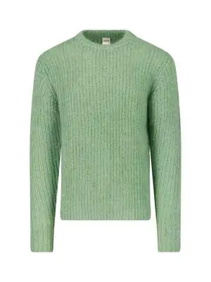 Aspesi Mohair Blend Crewneck Sweater - Green