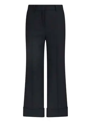 Incotex Tailored Wide-leg Cuff Hem Trousers