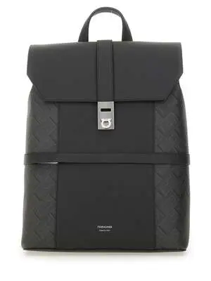 FERRAGAMO Inspired Mini Backpack With Gancini Hook Hardware