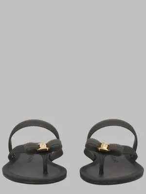FERRAGAMO Strappy Sandals With Statement Footbed
