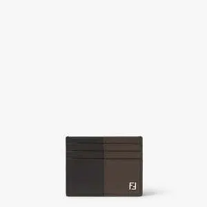 Fendi S Leather Card Case - Neroebano