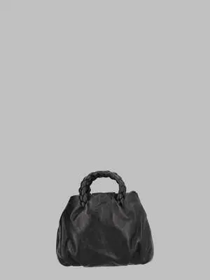 Hereu Structured Leather Shoulder Bag - Black