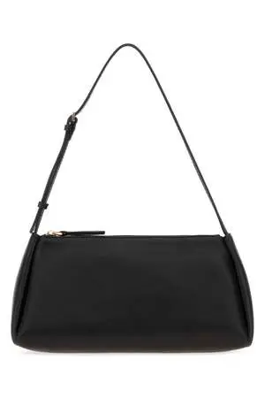 Calvin Klein Leather Shoulder Handbag With Adjustable Strap