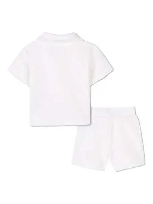 Marc Jacobs Mini Polo Shirt And Shorts Set - Ivory