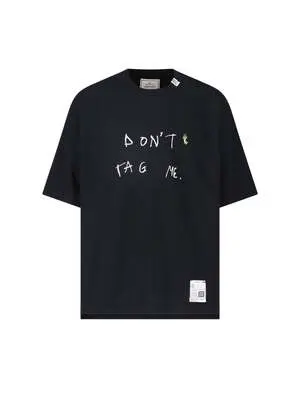 Mihara Yasuhiro Graphic Print Cotton T-shirt - Black