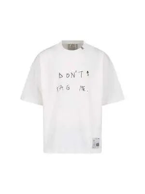 Mihara Yasuhiro Maison Mihara Yasuhiro Graphic Print Cotton T-Shirt White