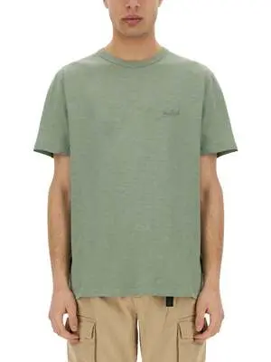 Woolrich Woolrich Flamed Cotton T-Shirt Green