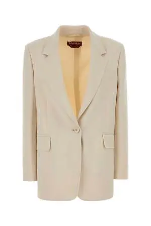 Max Mara Crepe Bosco Blazer - Yellow