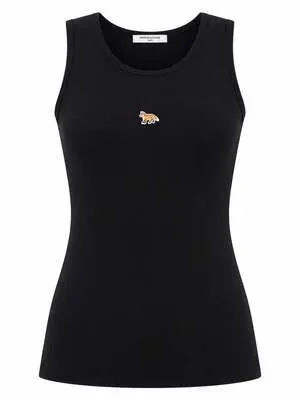 Maison Kitsuné Baby Fox Motif Ribbed Tank Top